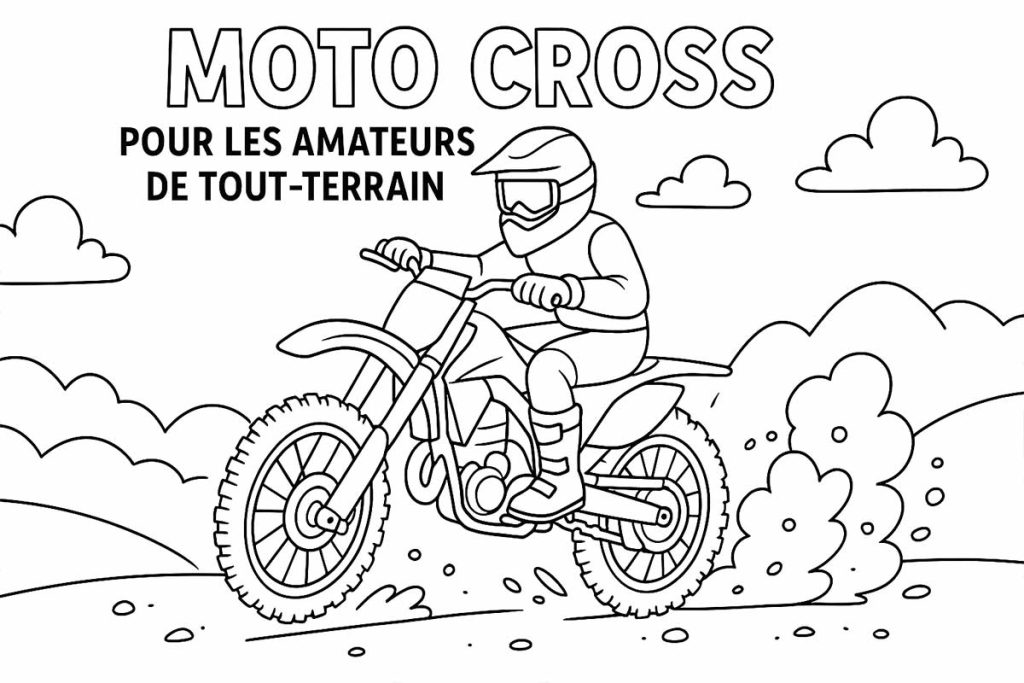 10 exemples de coloriage moto pour enfant - VW Mag