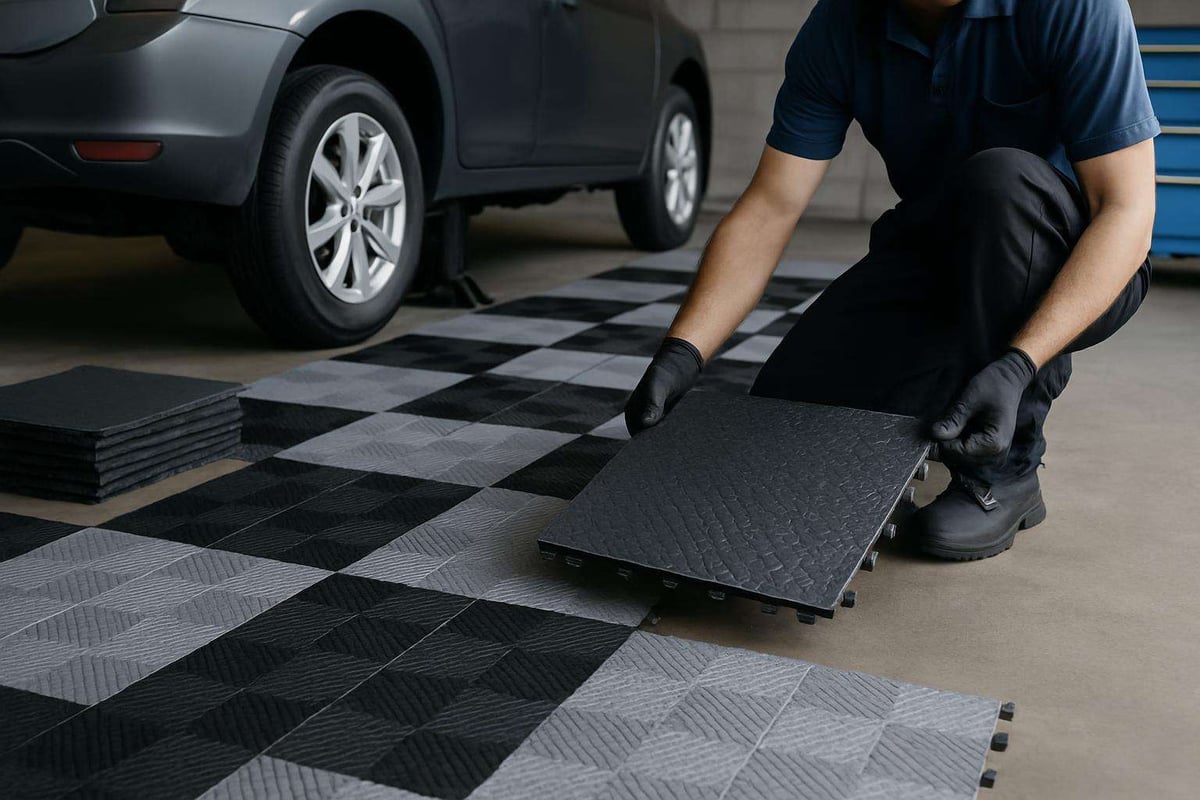 Quels sont les avantages des dalles de sol clipsables pour votre garage ...
